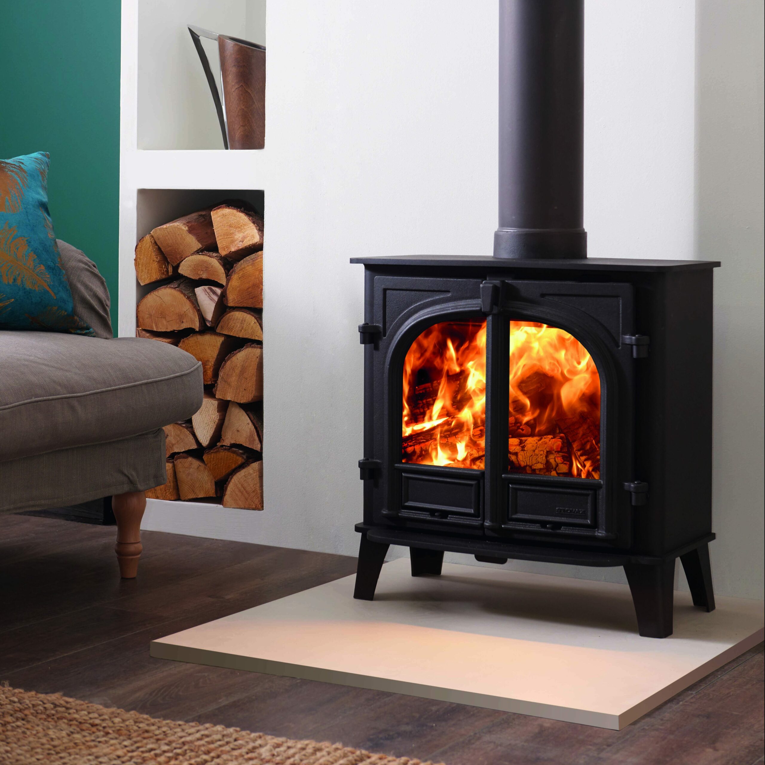 Stovax Stockton 5 Wide 5kw Wood Burner (Multi Fuel Option) - Yorkshire ...