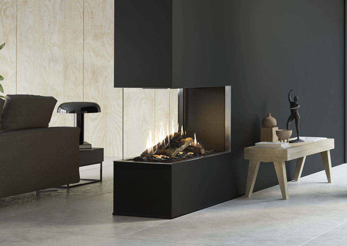 RAIS Visio 40 / 55 / 90 RD Room Divider - Yorkshire Stoves & Fireplaces