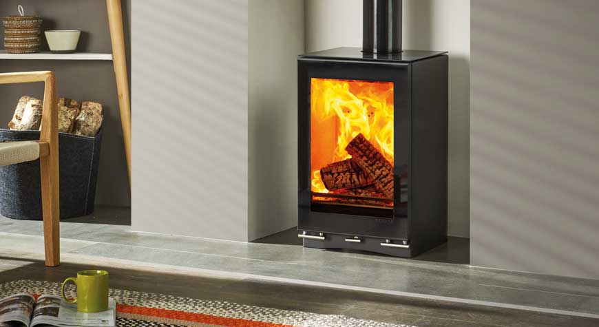 Stovax Vogue Medium Slimline - Yorkshire Stoves & Fireplaces