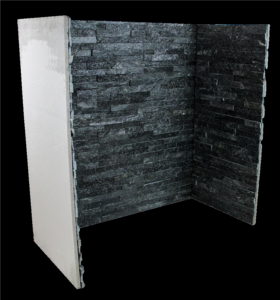 Black Quartz Tiled Inglenook Chamber - Yorkshire Stoves & Fireplaces