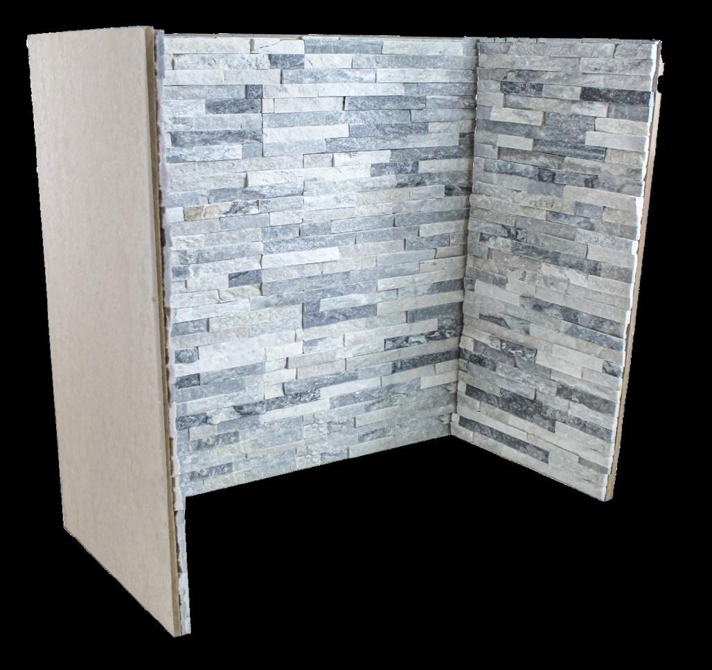 Silver Grey Quartz Tiled Inglenook Chamber - Yorkshire Stoves & Fireplaces