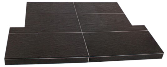 Black Riven Slate Effect Hearth - Yorkshire Stoves & Fireplaces