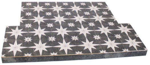 Norstar Black Tiled Hearth - Yorkshire Stoves & Fireplaces