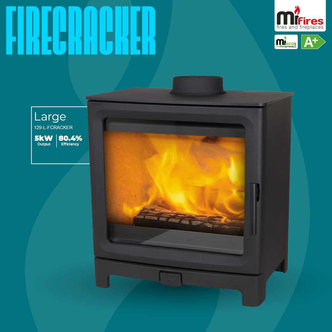 MI Firecracker Large 5kw Wood Burning Stove - Yorkshire Stoves & Fireplaces