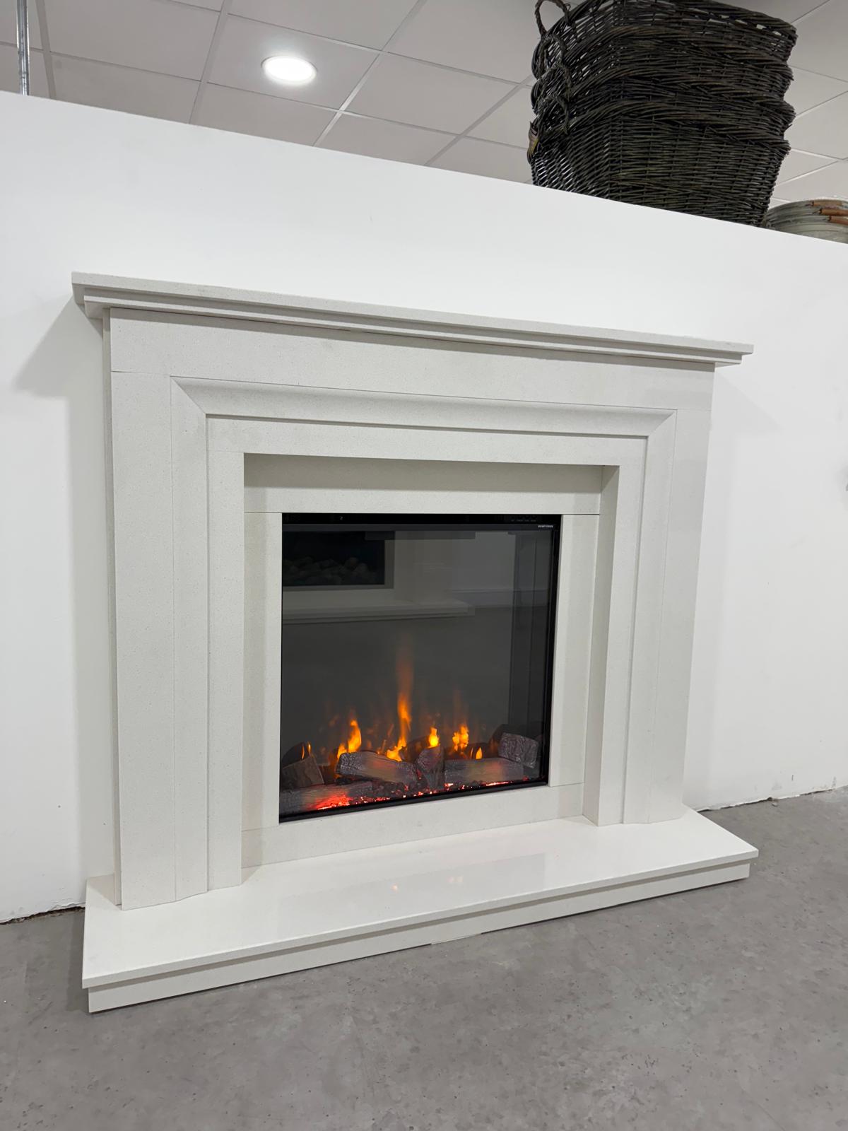 Elgin and Hall Diamond IQFX 600P Electric Fire with Hartley Surround Ex ...